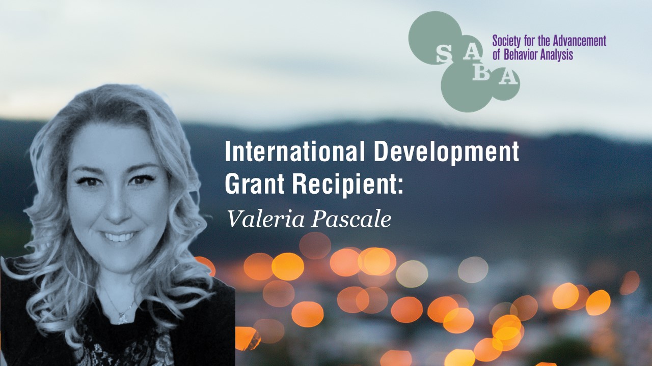 SABA International Development Grant Recipient: Valeria Pascale ...
